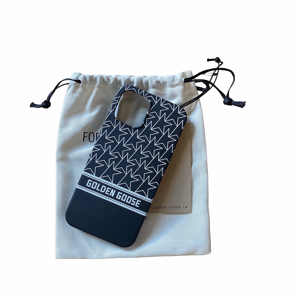 Golden Goose Iphone 12 Pro Case Monogram Black