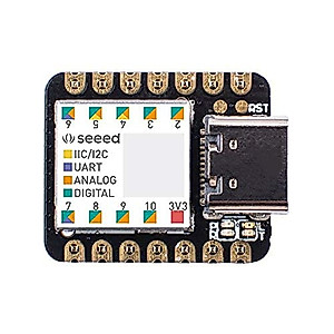 Seeed Studio XIAO SAMD21 The Smallest Arduino Microcontroller Based on SAMD21nwith Rich Interfaces for Wearable Devices, 100% Arduino IDE Compatible, Desiged for Projects Need Arduino Micro, 3pcs.