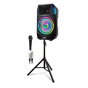 Ion PA Premier 500-Watts Karaoke Party Speaker - Robust High-Power and Bright Sound with Visual Effects and Microphone (Renewed)