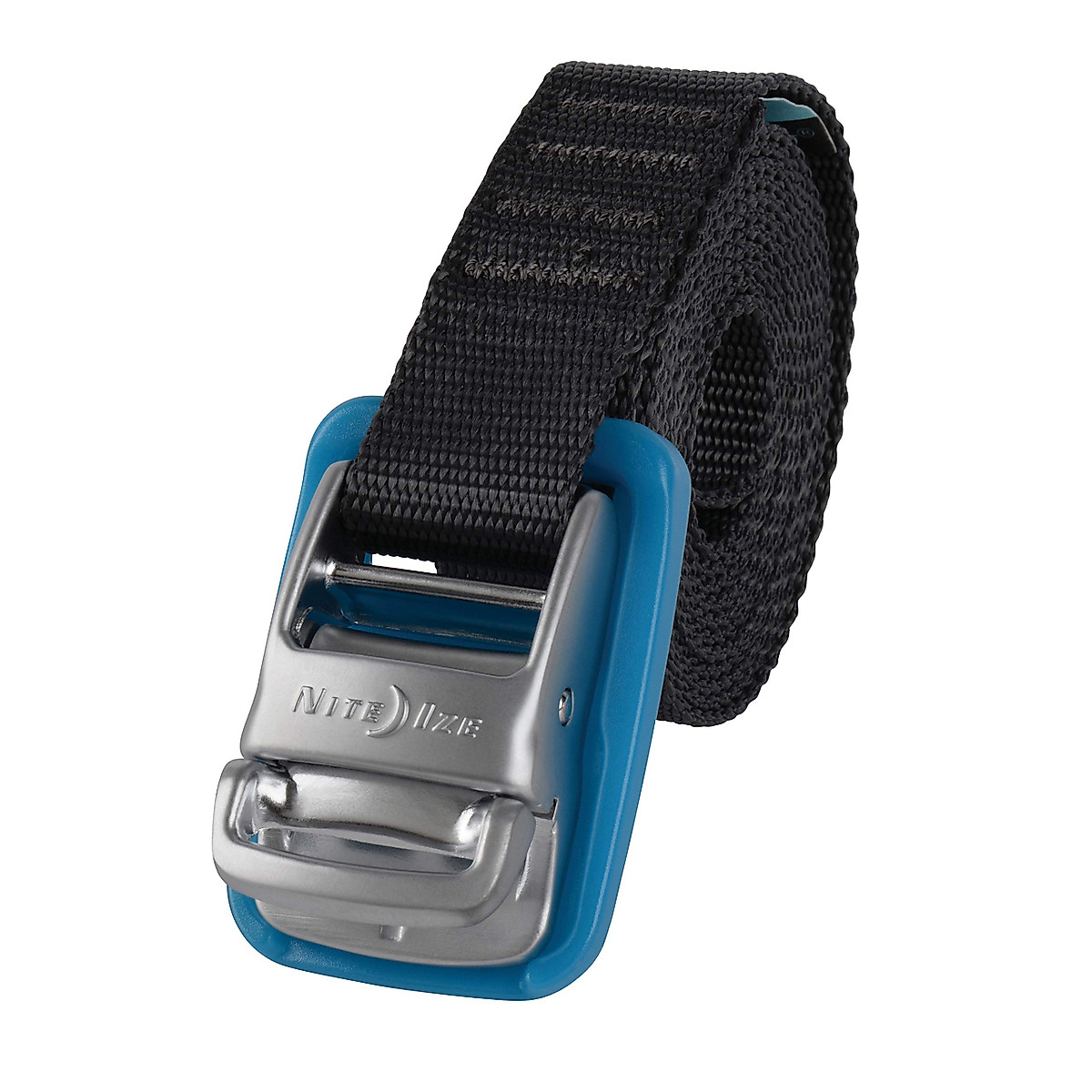 Nite Ize CamJam Tie Down Strap - Tie Down Ratchet Straps - Straps for Trucks & Cars - Tie Downs for Luggage & Gear - 6 ft Strap, Blue (Pack of 2)