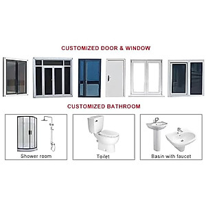 Easy to Maintain Tiny Homes Cheap Tiny Homes Prefabricated 20Ft Houses China Container House with Steps