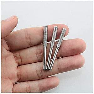 Chainsaw Sharpener Stone CHENJIN 10PCS 5/32 Inch (4 mm) Grinding Stone File with Storage Box Polishing Grinding Tool