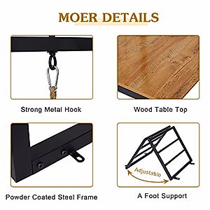 Kinfant Outdoor Patio Swing Chairs - Garden Chair Set with Table for Adults 2 Person Swing Set