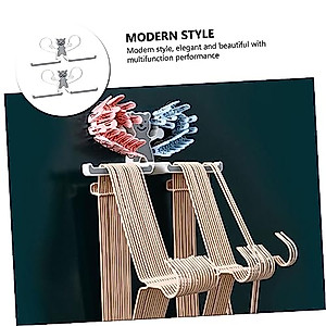 HOOTNEE 2Pcs Hanger Storage Rack Paper Towel Shelf Paper Towel Holder Wall Hooks for Coats Metal Clothes Hangers Wall Mounted Shelves for Storage Metal Storage Rack Shower Towel Stand pp