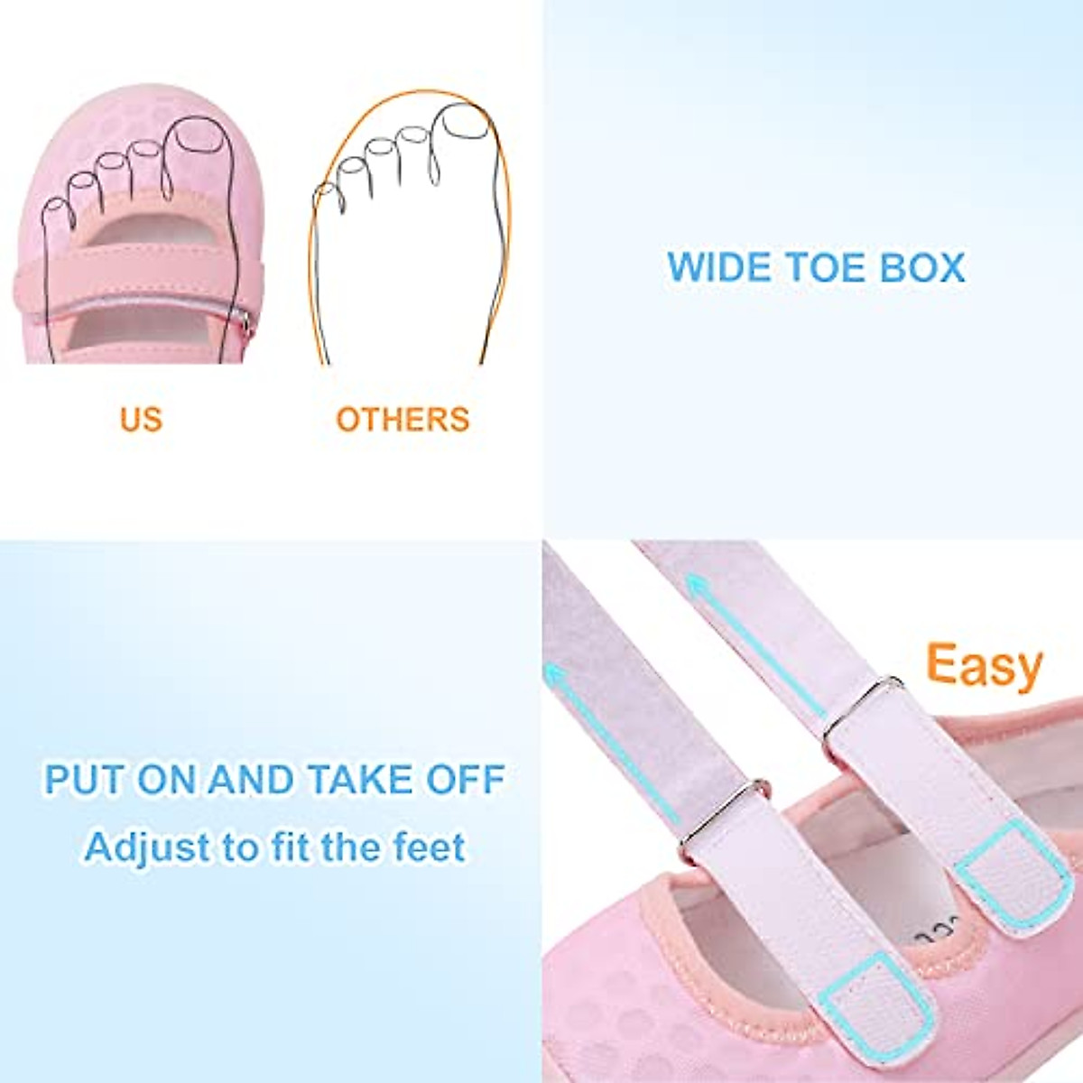 relxfeet Toddler Water Shoes Girls Boys Kids Pink Size 9