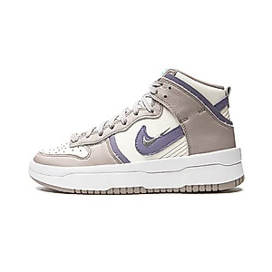 Nike Women's Dunk High Rebel Sneaker, Sail/Iron Purple-college Grey, 9