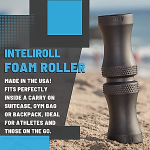 IntelliRoll Max Sport | Textured Extra Firm Density Foam Roller for Muscle Trigger Point Massage, Physical Therapy and Exercise | Advanced Roller Optimized for Neck & Spine, Relieve Back Muscle Pain