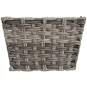 Whitmor Split Rattique Gray Wash Small Tote