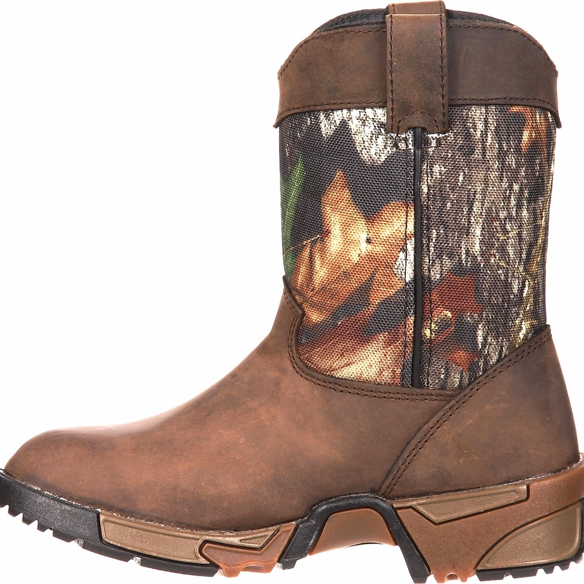 ROCKY Kids' Aztec Wellington Boot, Mossy Oak Break Up Infinity, Size 4(M)