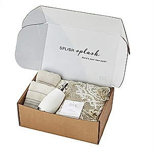 SKL Home Grandin Half Bath Gift Splash Box Set (4 Pieces), Multicolored