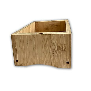 RaekerNow Organic Bamboo Double Solo Cup Holder with Marker Slot, Chalkboard and chalks for Disposable Cups, Party Organizer (Marker and Cups not Included)