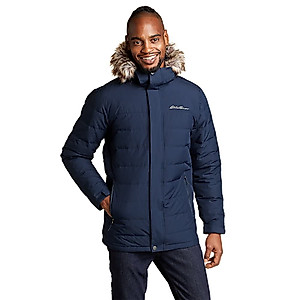 Eddie Bauer Men's Boundary Pass Down Parka, Medium Indigo, Large