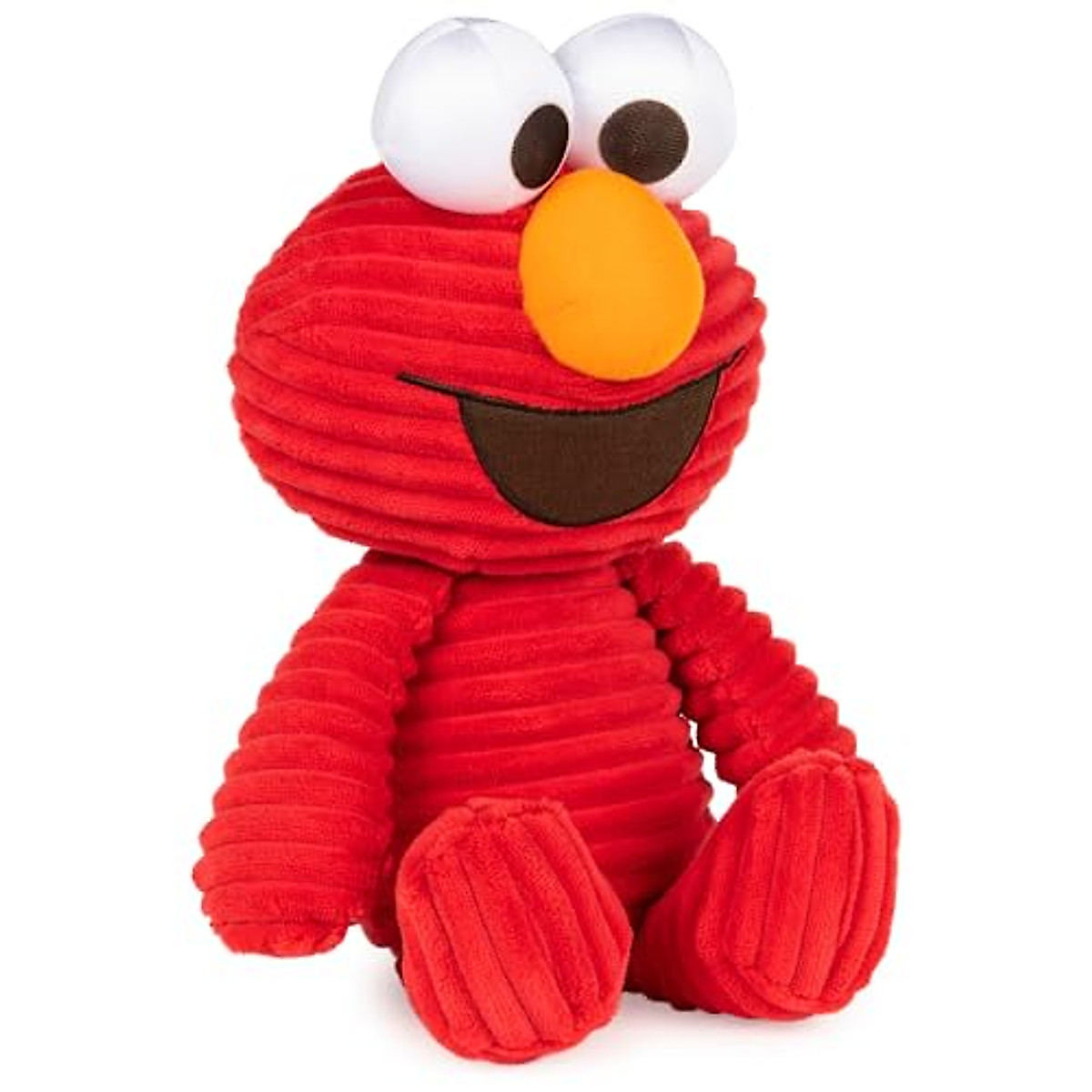 GUND Sesame Street Official Cuddly Corduroy Elmo Muppet Plush, Premium Plush Toy for Ages 1 & Up, Red, 10.5”