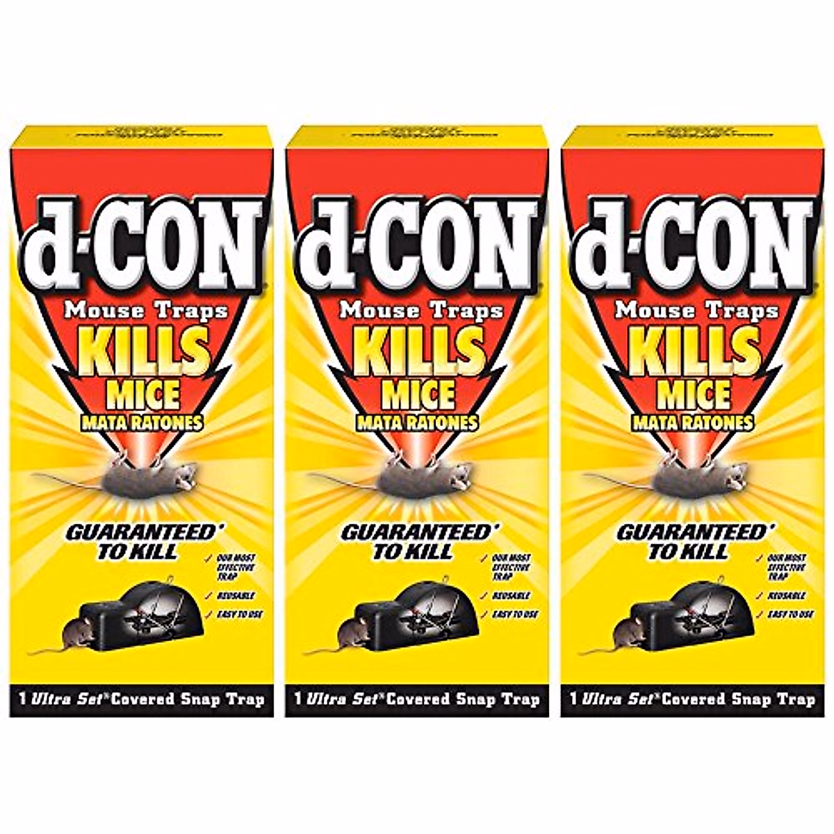 d-Con Ultra Set Covered Snap Trap 1 Ct. (Pack of 3)