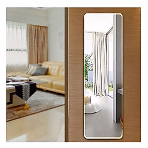 Ecentaur Frameless Door Mirrors Wall Mirror Full Length Body Mirror for Wall Mounted Bedroom Closet Wardrobe Long Size Mirror