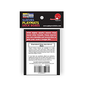 A Player's Choice Standard White Sleeves