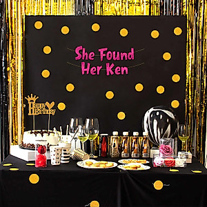 She Found Her Ken Pink Glitter Bachelorette Banner - Bachelorette Party Decorations, Favors, Supplies, Games and Ideas