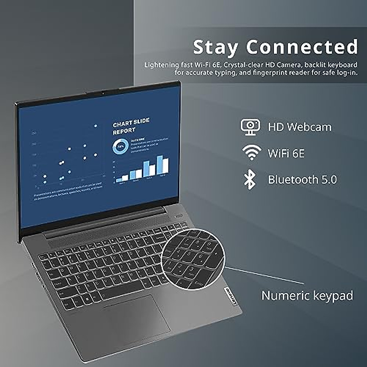 Lenovo 2022 IdeaPad 5i 15.6" FHD IPS Touchscreen Laptop, Intel 11th Gen i5-1135G7, 8GB RAM, 1TB PCIe SSD, Intel Iris Xe Graphics, Backlit Keyboard, HD Webcam, Grey, Win 11, 32GB Snowbell USB Card