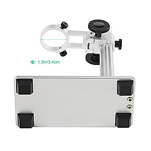 Koolertron Aluminum Alloy Microscope Stand Portable Adjustable Manual Focus Digital USB Microscope Holder Support Adjusted Up and Down