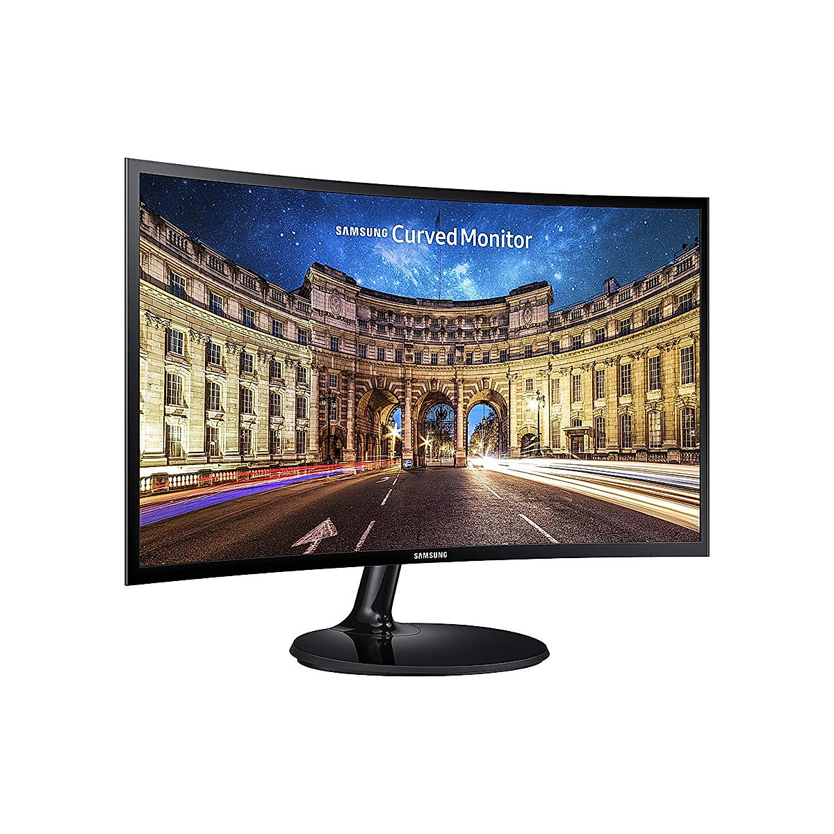 SAMSUNG LC24F392FHNXZA 24-inch Curved LED Gaming Monitor (Super Slim Design), 60Hz Refresh Rate w/AMD FreeSync Game Mode (Renewed)