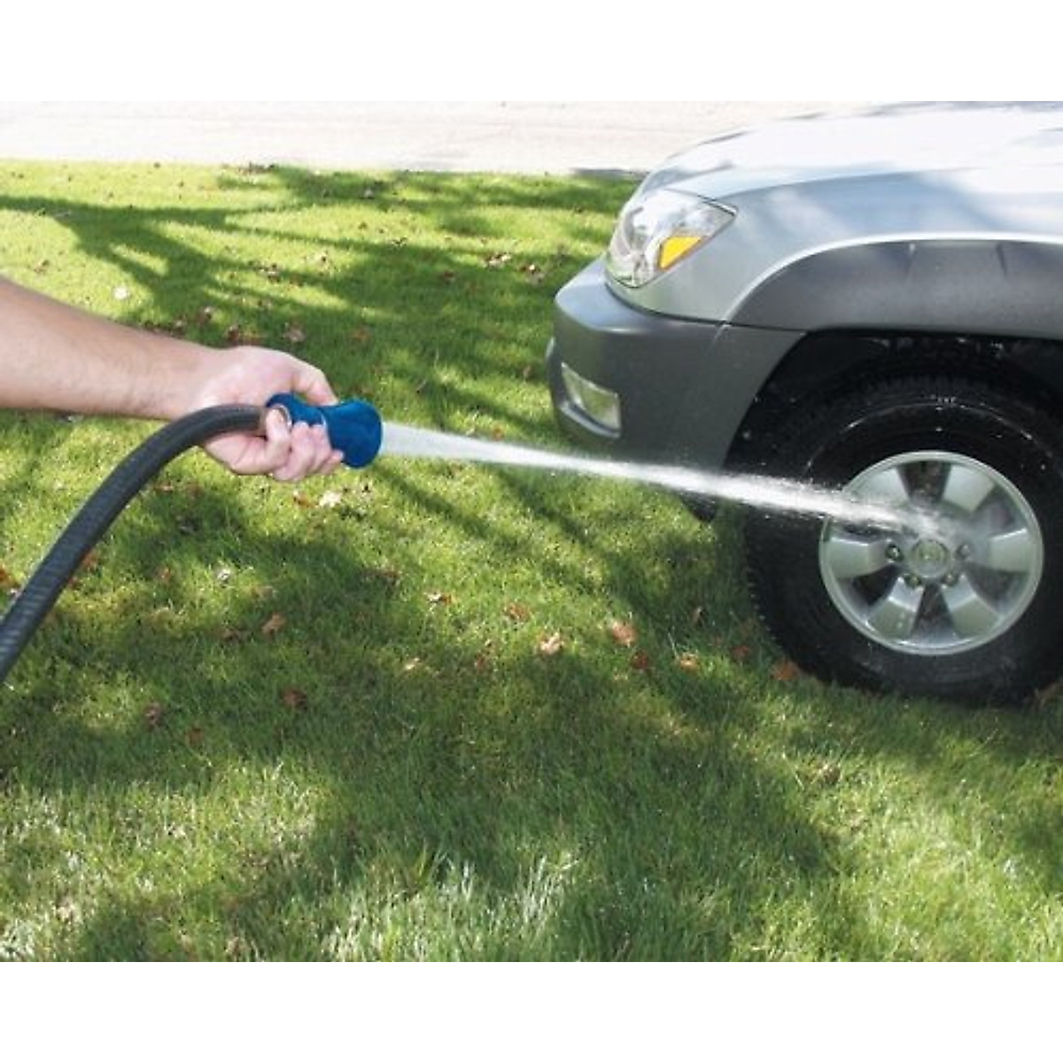 Carrand 90051 Heavy Duty Fire Hose Nozzle with On/Off Switch (Colors May Vary) , Black