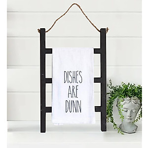 Joy Choice 16" Wood Blanket Ladder Farmhouse Style,3-Tier Blanket Rack,Wall Hanging Ladder Blanket Holder,Wood Mini Ladder,Wood Towel Rack for Bathroom,Living Room and Kitchen.(Natural)