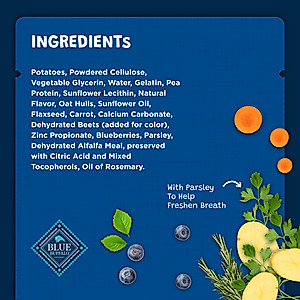 Blue Buffalo Dental Bones Regular Natural Dental Chew Dog Treats Bag Jumbo Pack