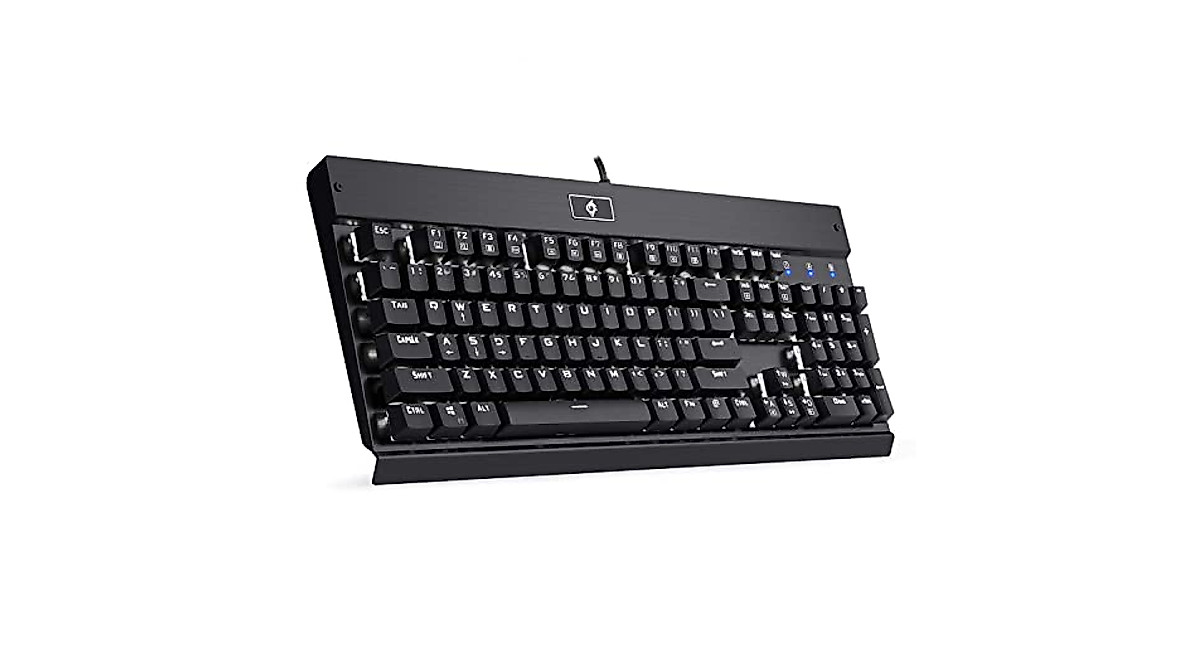 EagleTec KG010 Mechanical Keyboard with Backlit & Brown Switches