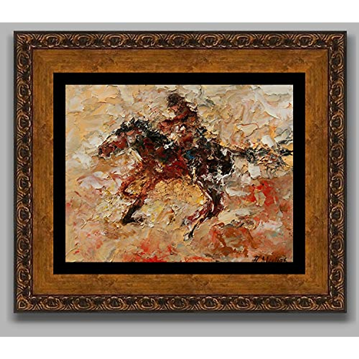 SOLD The Rider, Equine Western Horse By Internationally Renown Artist Andre Dluhos