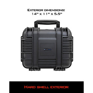 CASEMATIX Waterproof Trading Card Case for 1000+ Cards - Hard Shell Trading Card Box with Customizable Foam Compatible with Magic The Gathering, Cards Against Humanity, PSA Sports Cards & More