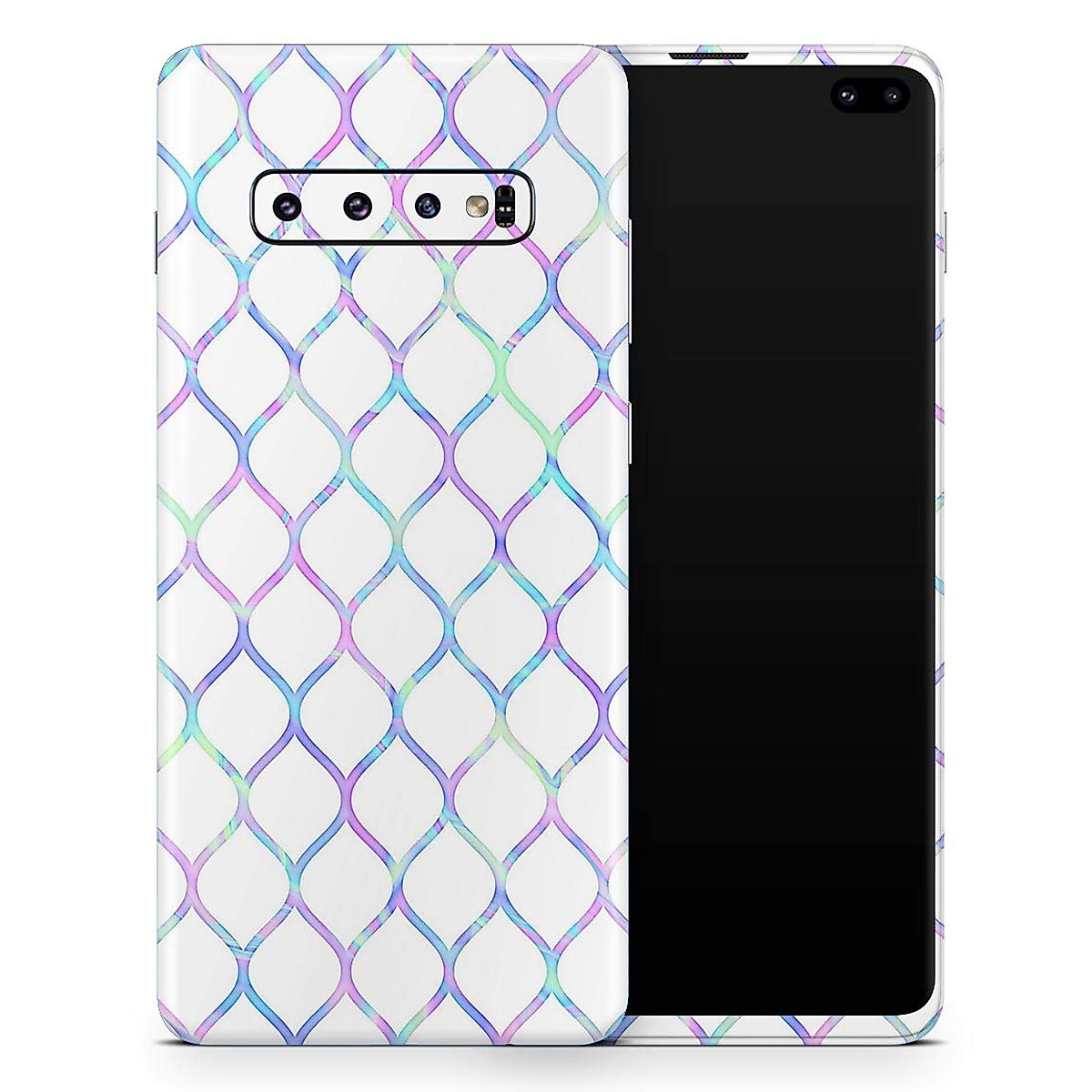 DesignSkinz Iridescent Dahlia v7 Protective Vinyl Decal Wrap Skin Cover Compatible with The Samsung Galaxy S20 (Screen Trim & Back Glass Skin)