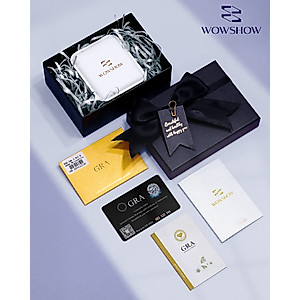 wowshow Moissanite Earrings 925 Sterling Silver Dangle Earrings 2ct Moissanite Drop Earrings White Gold Plated Leverback Diamond Earrings for Women Birthday Mothers Day Gifts