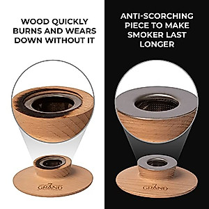 7Grand Cocktail Smoker Kit with Torch and Wood Chips (Butane Not Included) – Smoker for Old Fashioned Cocktails with Cocktail Smoker Top – Whiskey Smoker