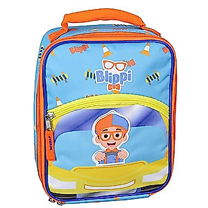 AI ACCESSORY INNOVATIONS Blippi Kids Lunch Box Joy Ride School Insulated Lunch Bag Tote For Hot And Cold Food, Drinks, And Snacks