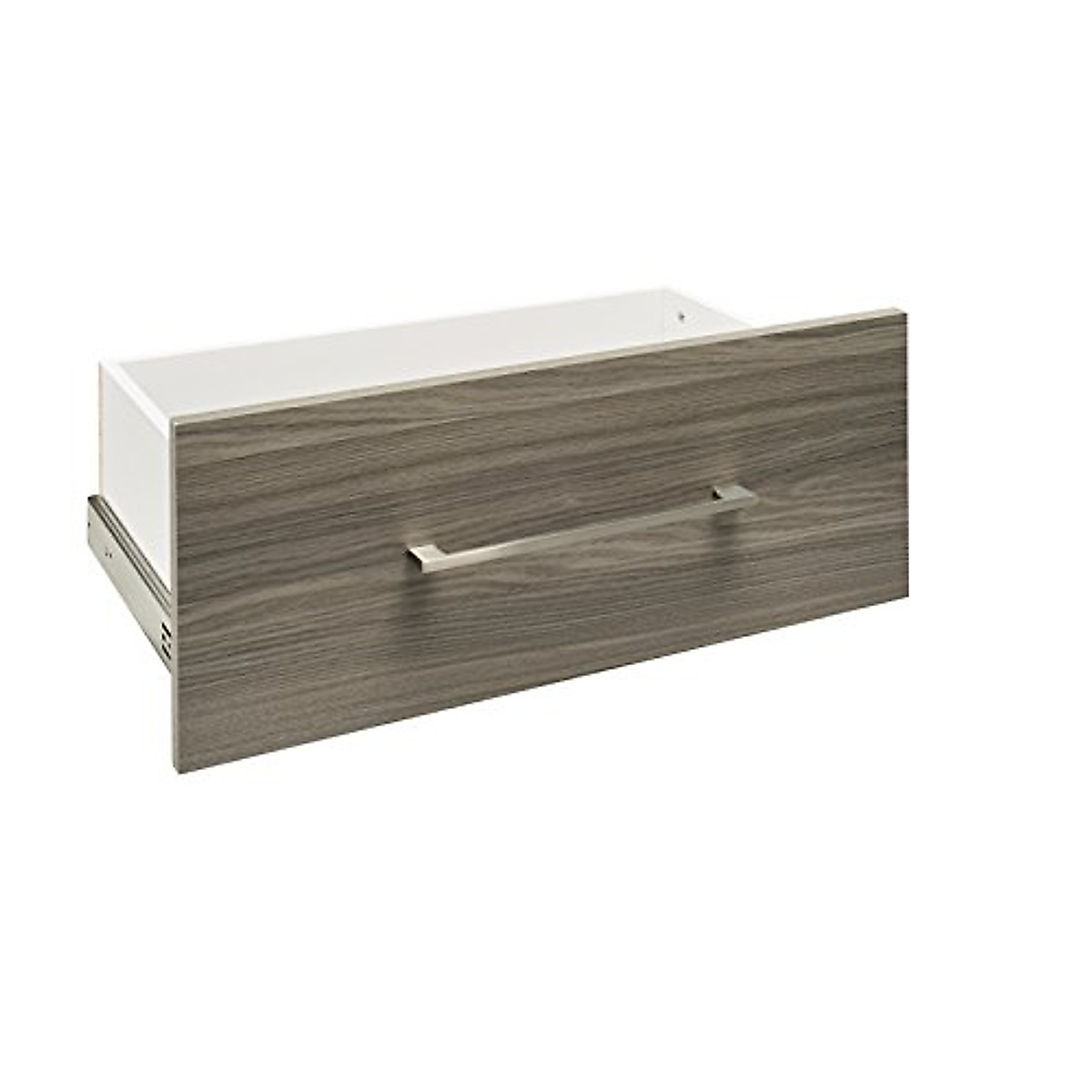 ClosetMaid 1936040 SuiteSymphony Modern 25-Inch Closet Organizer with Shelves and 3-Drawers, Natural Gray