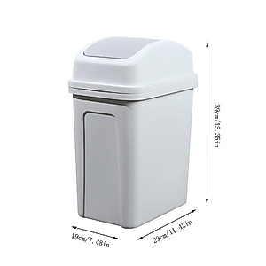 Gooddyiyukey Trash Can with Lid,5.5 Gallons, Plastic Garbage Can with Lid, Waste Basket,Trash Bin,Garbage Bin,Pink Trash Can for Living Room, Outdoor, Kitchen, Bedroom, Dorm, Office, Bathroom