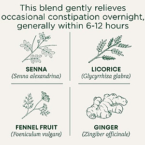 Traditional Medicinals Tea, Organic Smooth Move, Relieves Occasional Constipation, Senna, 48 Tea Bags (3 Pack)