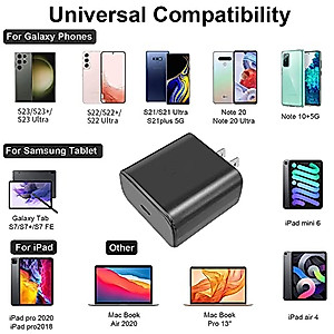45W USB C Samsung Super Fast Charger Type C Wall Charger for Samsung Galaxy S23 Ultra/S23/ S22/S22+/S22 Ultra/Note 20 Ultra/S21/S21 Ultra/Note 10/10 Plus,Galaxy Z Fold 4/Z Flip 4 5G, Galaxy Tab S8/S8+