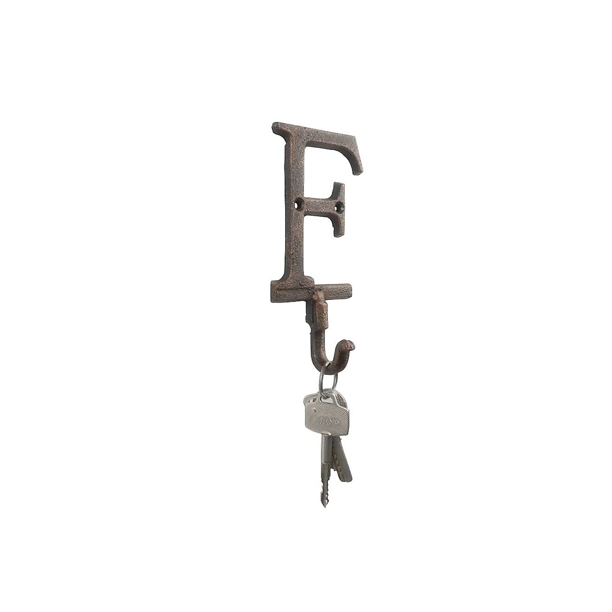 Handcrafted Nautical Decor Rustic Copper Cast Iron Letter F Alphabet Wall Hook 6"