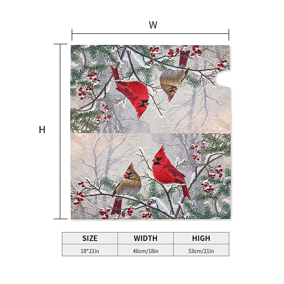 Winter Mailbox Covers Magnetic Bird Mailbox Cover Winter Mailbox Cover Magnetic Mailbox Wraps Standard Size 18" X 21" Holiday Garden Mailboxs Decorations for Outside