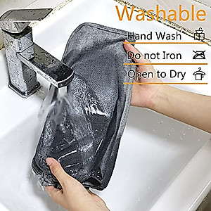 Coopay Underwear Sock Organizer Drawer Organizer Foldable Closet Underwear Organizer Drawer Divider for Bra Panties Ties Socks Clothes Storage with Washable Fabric, 3 Set (Gray)