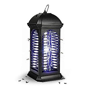Bug Zapper Outdoor Electric, Mosquito Zapper Outdoor, Mosquito Trap, Fly Zapper Outdoor and Indoor (Black)
