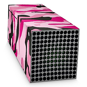 GNG Pink Camo Skins Compatible with Xbox Series X Console Decal Vinal Sticker + 2 Controller Set