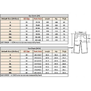 Tactical Pants Mens Multi Pockets Cargo Pants Military Combat Cotton Pant Hike Pants Dark Gray 4XL