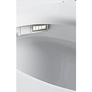 HomSof Smart Bidet Toilet with Auto Flush,Foot Sensor Flush,Heated Seat,Warm Water,Warm Air Drying,Remote Control,One Piece Bidet Toilet for Bathrooms