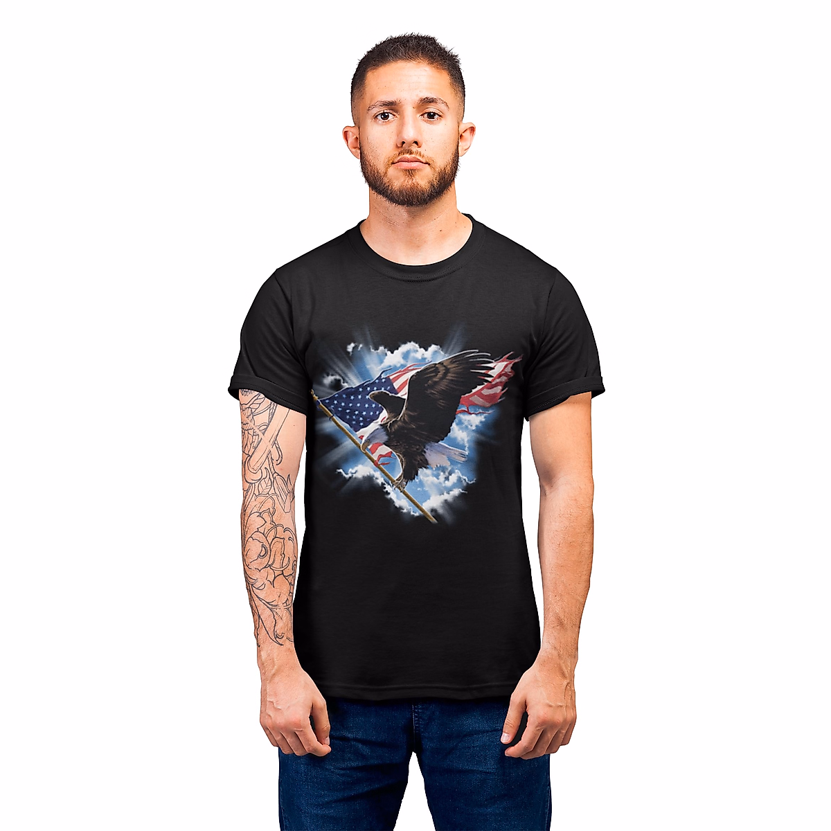 Lucky Ride T-Shirt The Few The Proud The Marines Marine shirt, Royal blue, X-Large