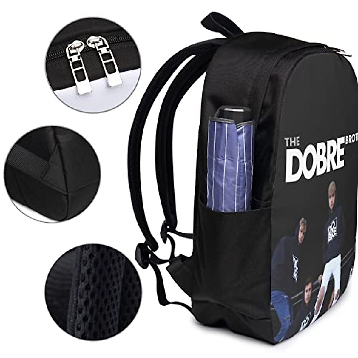 Dobre Brothers 17 Inch Laptop Backpack with USB Port Travel College School Backpack Bookbag Unisex