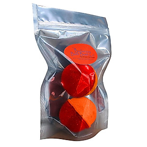 I Pooped Today Bath Bombs - Funny Happy Pooper Bath Balls for Adults - XL Black and Red Fizzers, Handcrafted, Made in America, 2 Count