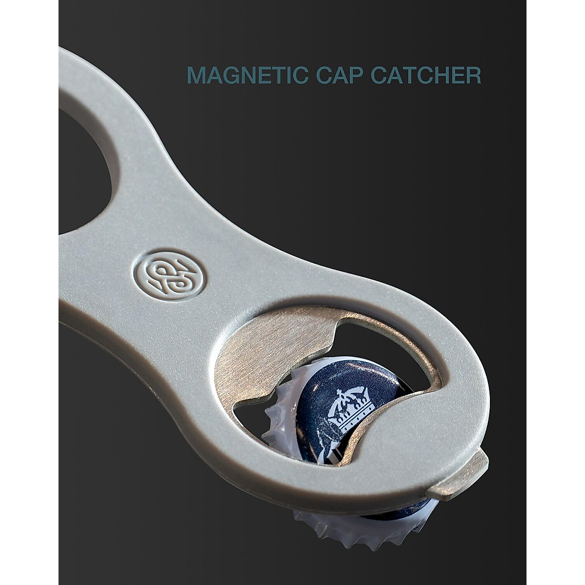 8SOM 2 in 1 Magnetic Beer Bottle Opener for Refrigerator and RV with Cap Catcher, Soft Touch Silicone Surface Protect Fridge, Pop Can Soda Can Opener for Long Nails, Ideal Gift