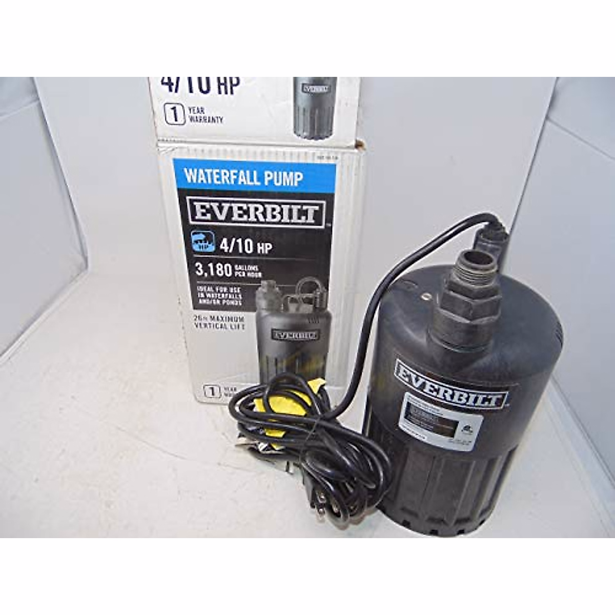 Everbilt 4/10 HP Waterfall Utility Pump-SUP80-HD